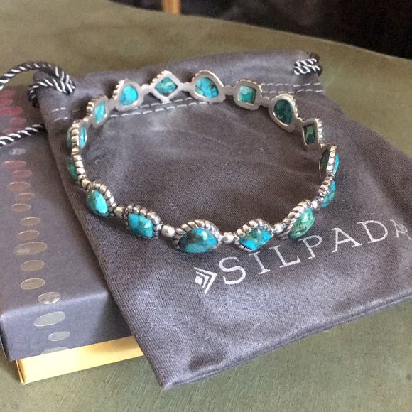 Silpada | Jewelry | Flash Sale Turquoise Pools Bangle | Poshmark